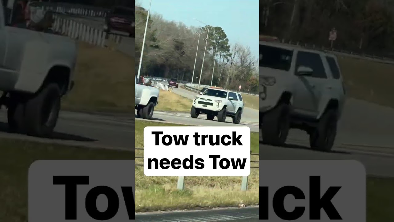 Tow truck needs tow to go