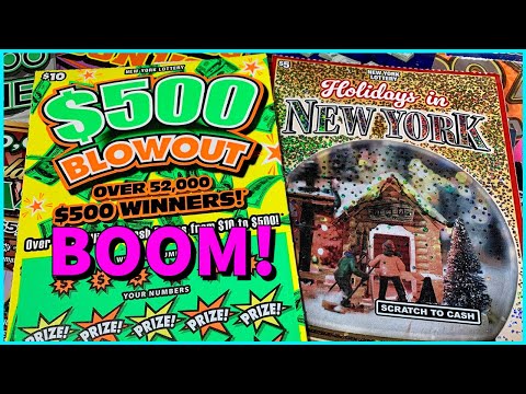 That's A 💥 BOOM! Holidays In New York & $500 Blowouts! New York Lottery Scratch Offs