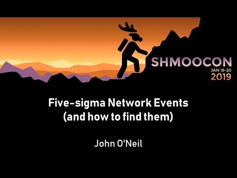Five-Sigma Network Events (and how to find them) - John O’Neil
