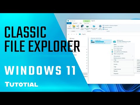 Windows 11: Enable classic File Explorer (2025)