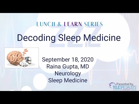 Decoding Sleep: A Providers Guide to Sleep Medicine