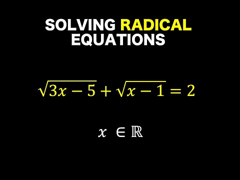How to Solve Double Radical Equations for Beginners