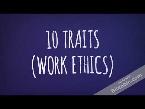 10 TRAITS (WORK ETHICS)