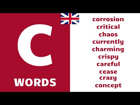 English Vocabulary - 'C' WORDS