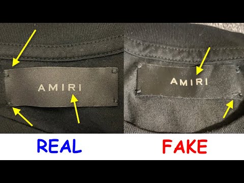 AMIRI T shirt how to spot fake. Real vs Fake Amiri shirt