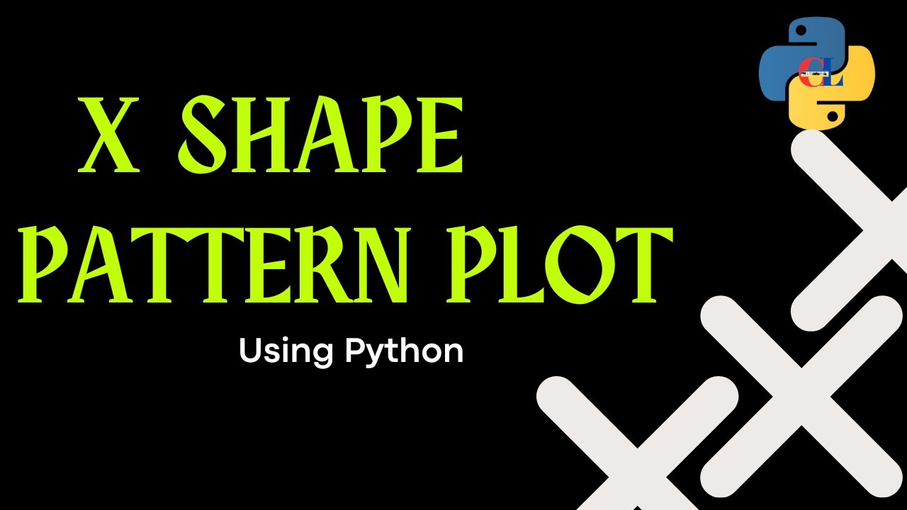 X Shaped pattern plot using python
