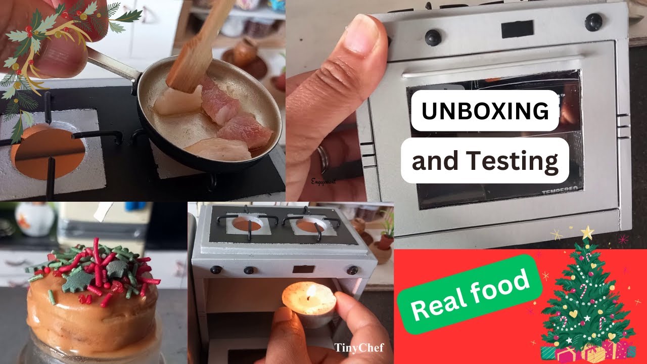 Unboxing Mini Stove Oven || Testing || Christmas Music