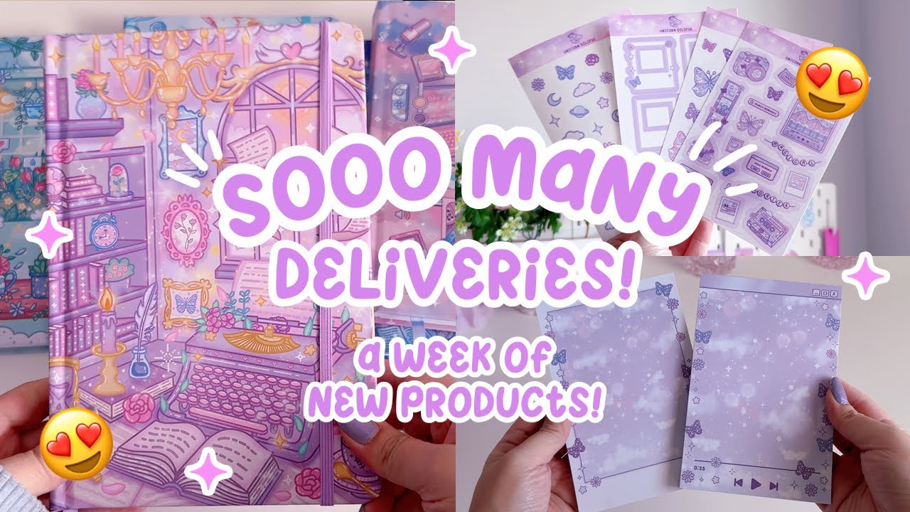 A Week of Deliveries! Journals, Sticky Notes, Notepads, Sticker Sheets for our Black Friday Launch!