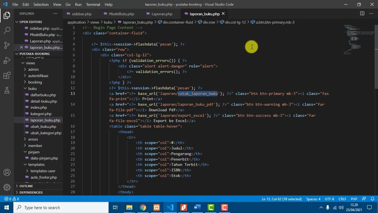 162 Web Programming III Pertemuan 7