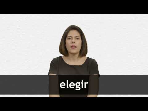 English Translation of “ELEGIR” | Collins Spanish-English Dictionary