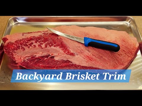 Backyard Brisket Trim - Full Video Uncut