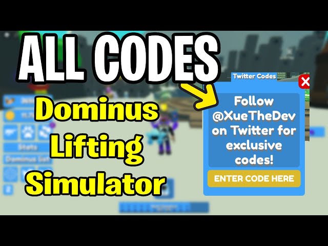 Roblox Dominus Lifting Simulator codes (September 2022): Free pets ...