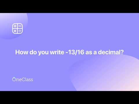13/16 as a decimal