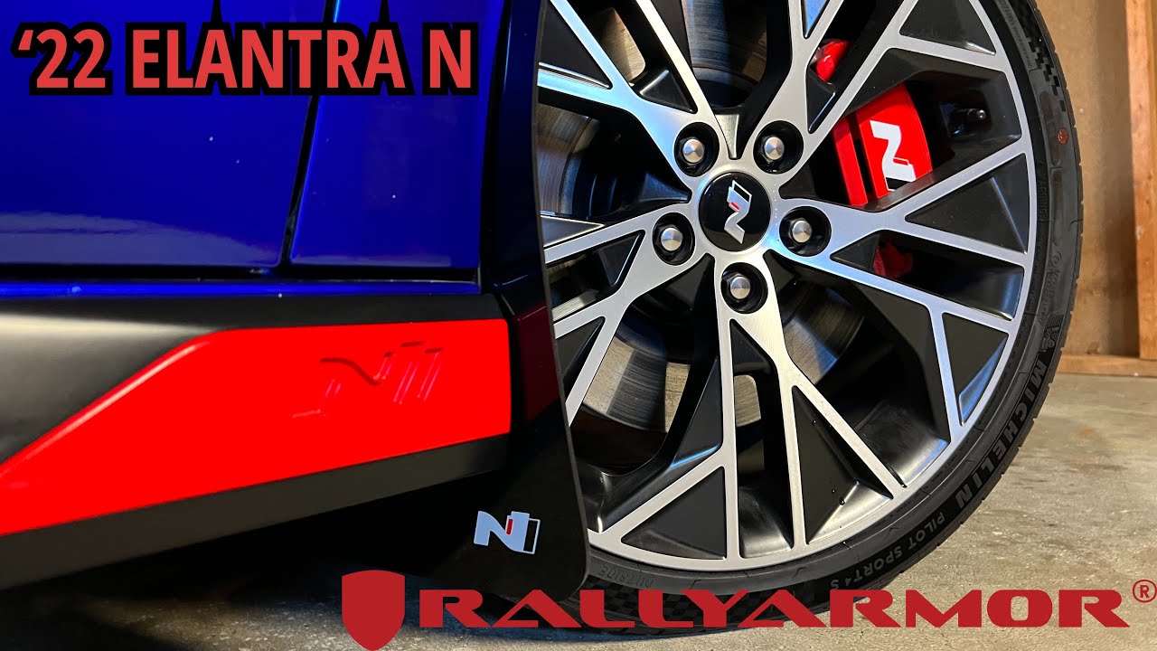 2022 Hyundai Elantra N Rally Armor Mud Flaps Install Guide DIY Tips + Cinematic