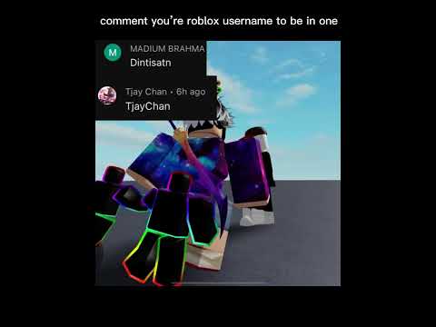 go Comment you’re roblox username to be in a animation
