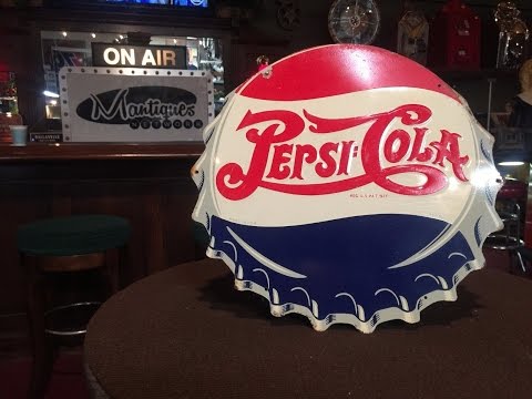 PEPSI Bottle Cap Tin Sign for sale $595