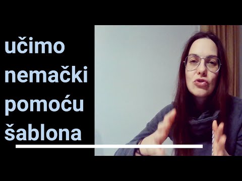 NEMAČKI - MOĆ ŠABLONA BR 2 - POČINJEMO ISTO A ZAVRŠAVAMO RAZLIČITO - NAJBOLJI NAČIN DA SE ZAPAMTI