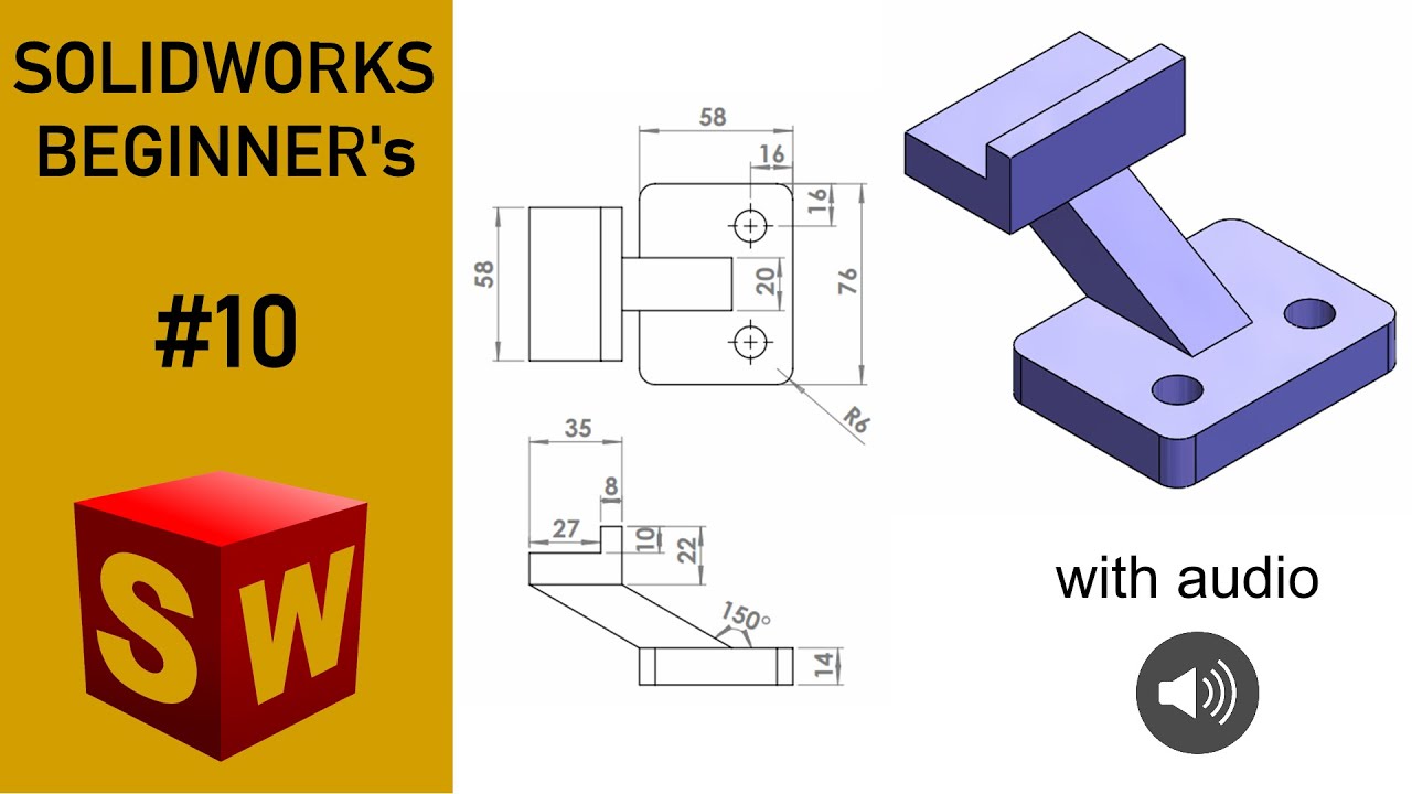 ⚡SOLIDWORKS TUTORIAL || Exercise - 10
