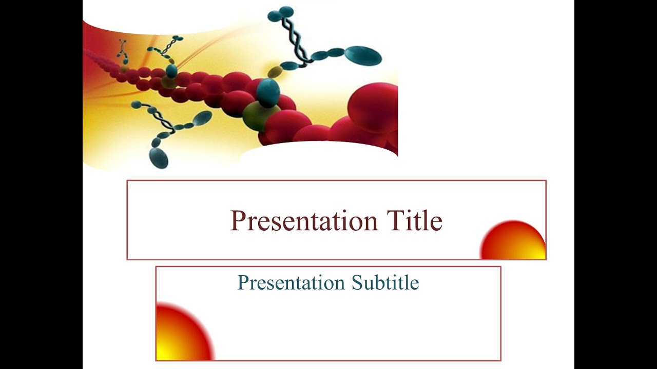 Free Biochemistry - Genetics Powerpoint Theme