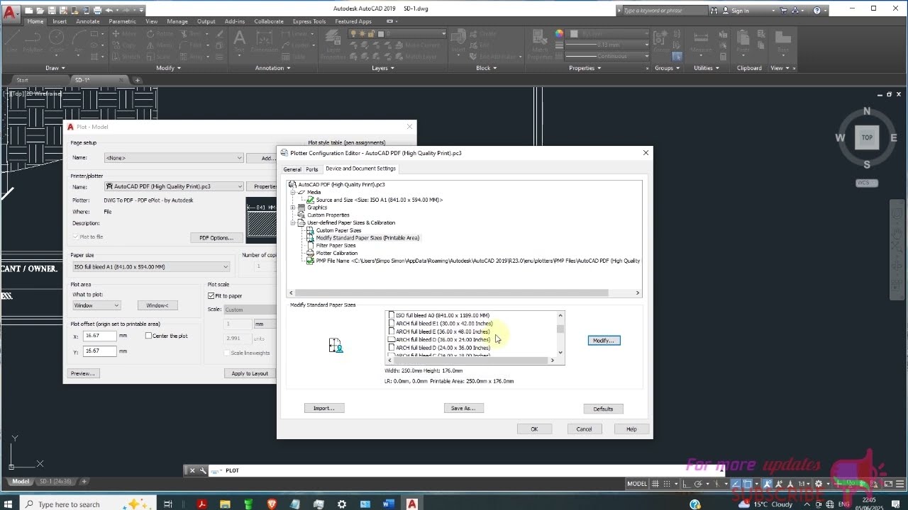 AutoCAD Tutorial || Print to PDF and Resolve the Margin Problem