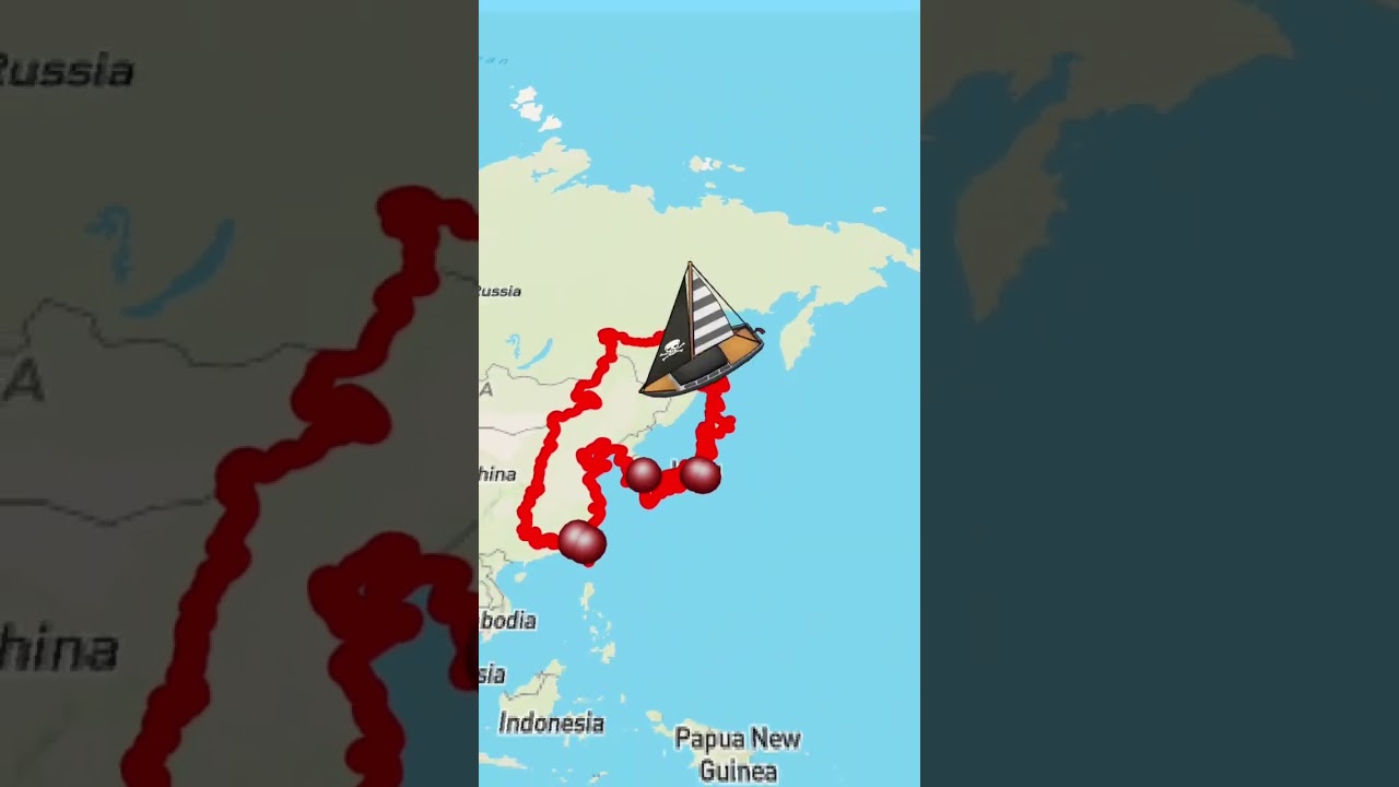 Map of Japan if the Axis won WWII #fyp #alternatehistory #mapping