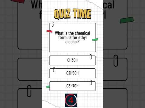 What is the chemical formula for ethyl alcohol #quiztime #quiz #quizchallenge #quizquestions #quizt