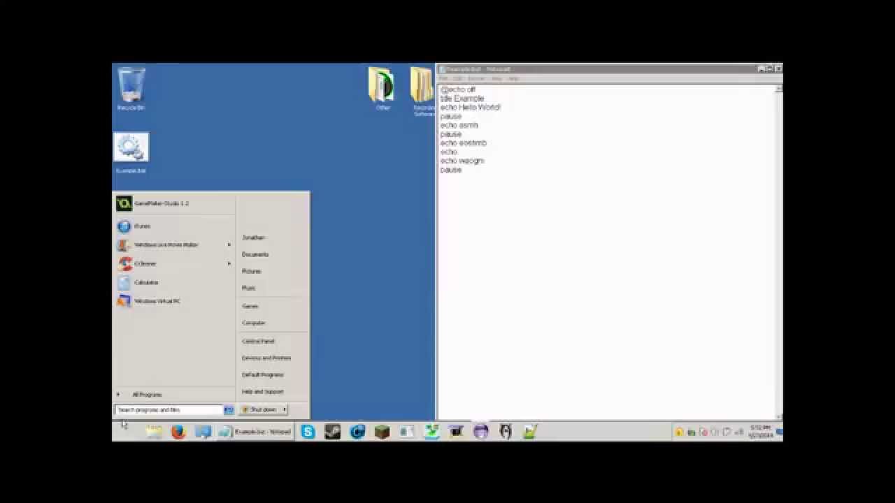 Windows Batch Scripting Tutorial Episode 1 - Setting up a Batch Script