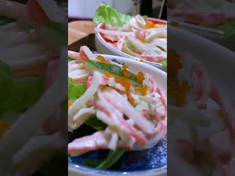 CRAB SALAD #foodshorts #foodforfoodies #yummy #filipinodessert #ytshorts