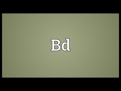 Bd Meaning