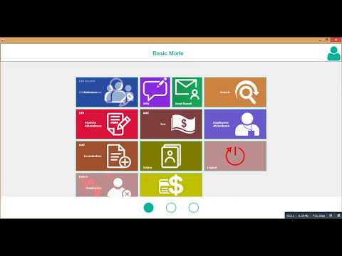 School Management Software Demo (Desktop Application)