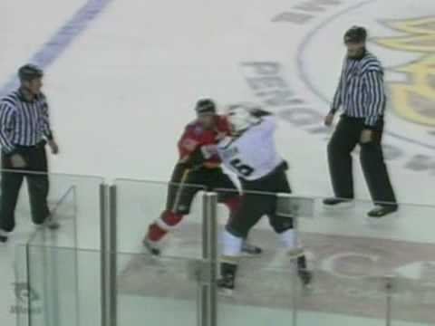 Nathan McIver vs Eric Nystrom Dec 23, 2008
