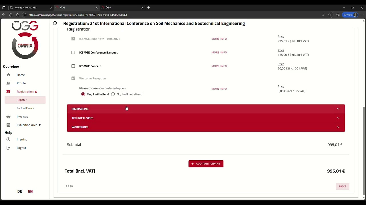 ICSMGE2026: Instructions for registration