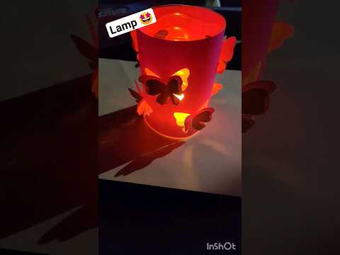 Waste Plastic Bottle Lamp 🤩 #diy #bestoutofwaste #diwali #lantern #shorts #youtubeshorts