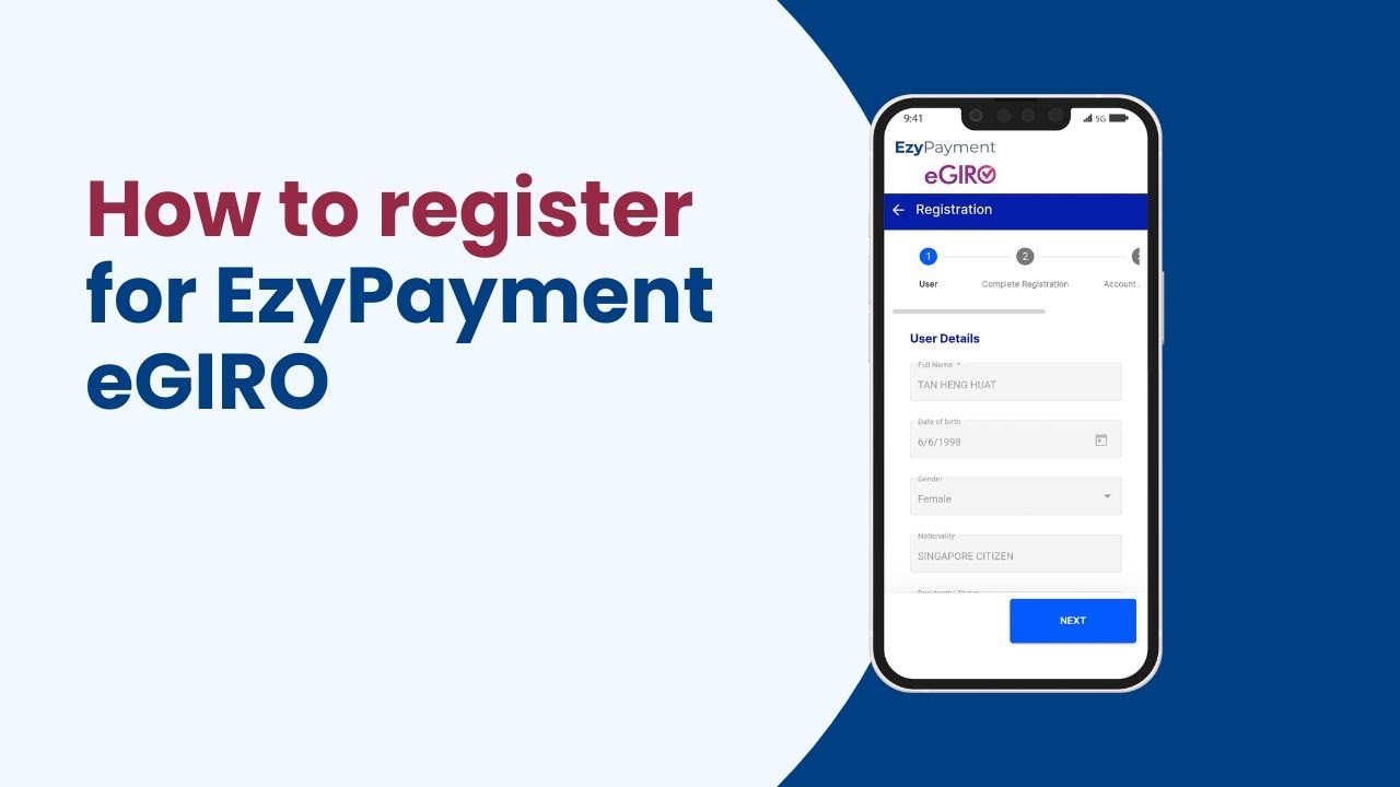 How to Register for EzyPayment eGIRO