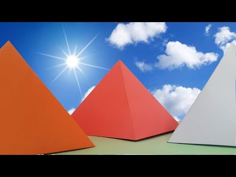 How to make a Pyramid out of Paper? Easy origami pyramids for beginners ...