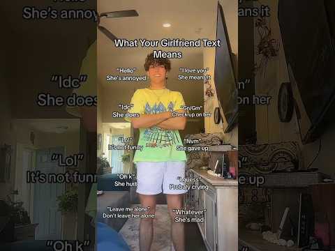What your girlfriend text means