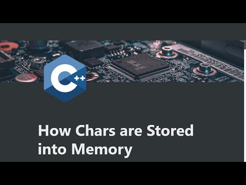 How C++ Stores Characters (char) into Memory