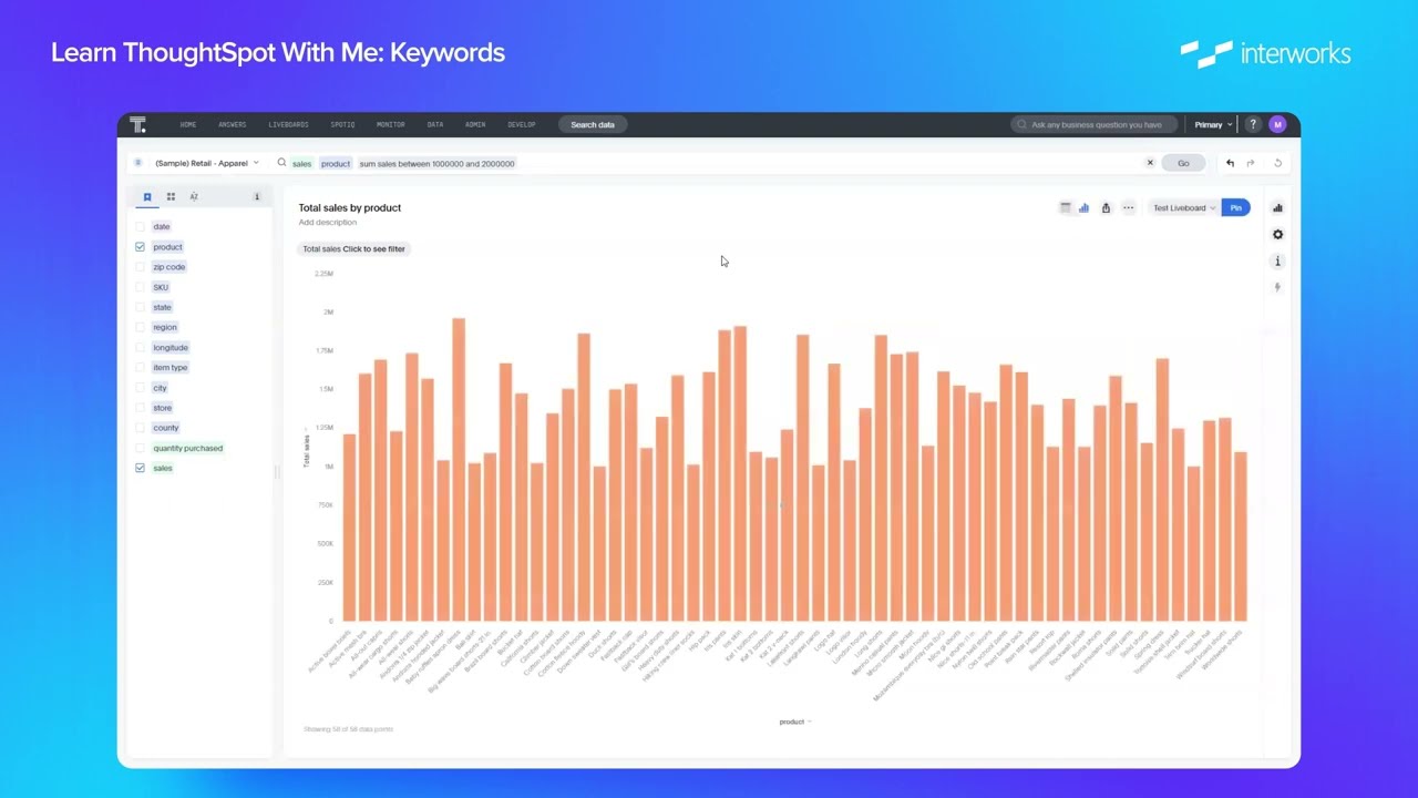 Learn ThoughtSpot With Me: Keywords