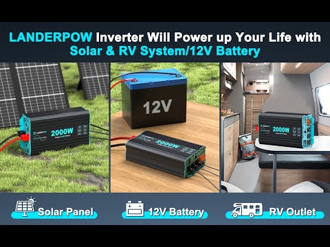 LANDERPOW Pure Sine Wave Inverter 2000 Watt