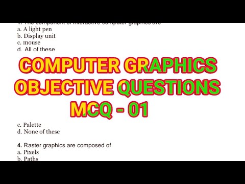 computer graphics MCQ Questions and answers