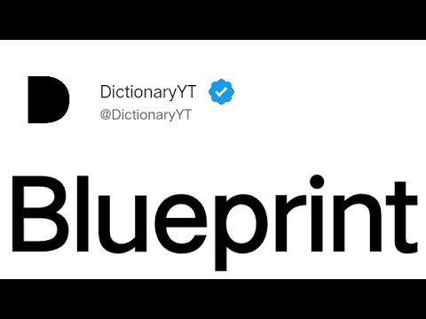 Blueprint Meaning in English