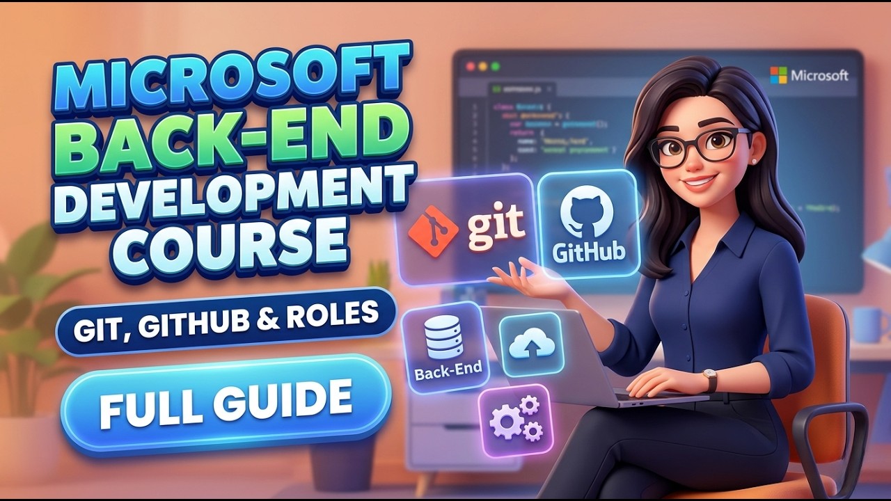 Microsoft Back-End Development Course | Git, GitHub & Developer Roles (Full Guide)