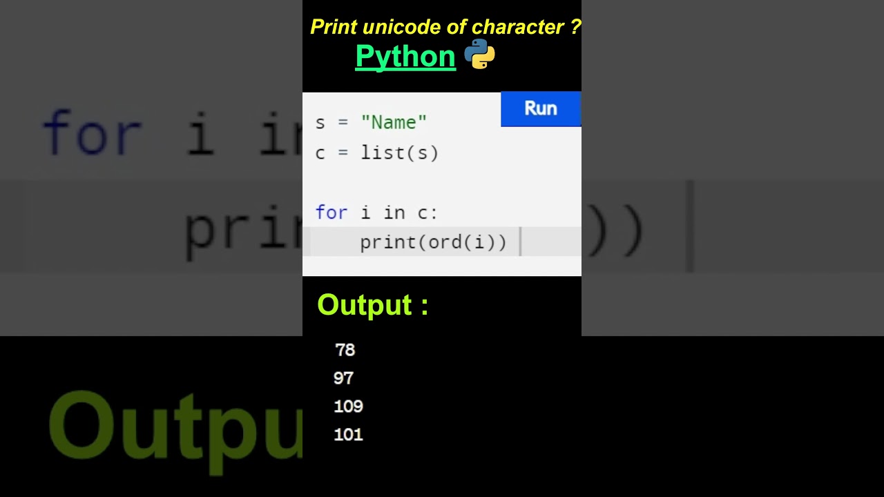 Print Unicode Character in Python ?