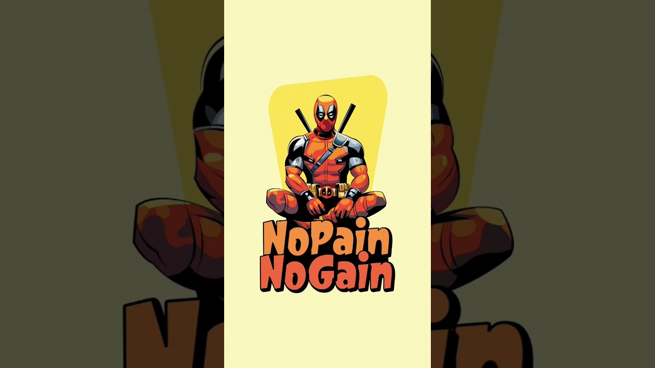 NoPain NoGain - Timelapse Process Video. #deadpool #tutorial #digitalart