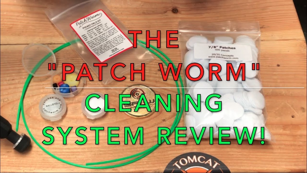 The Patch Worm barrel cleaning system.