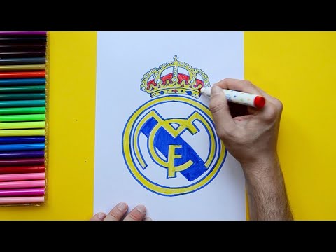 How to draw Real Madrid Logo