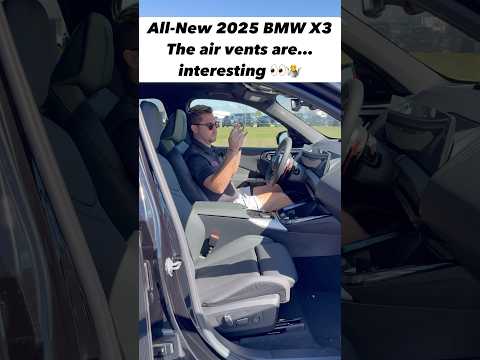 The NEW 2025 BMW X3 Has Some Very... Interesting Vents!