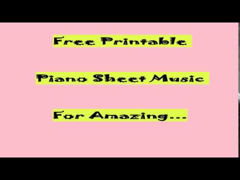 Free Printable Piano Sheet Music For Amazing Grace