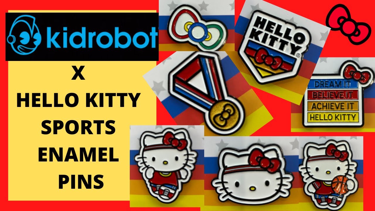 Kidrobot x Hello Kitty Sports Enamel Pins