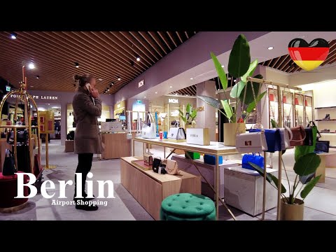 Exploring Berlin Brandenburg Airport 4K Luxury Stores & Food Court Walk 🇩🇪